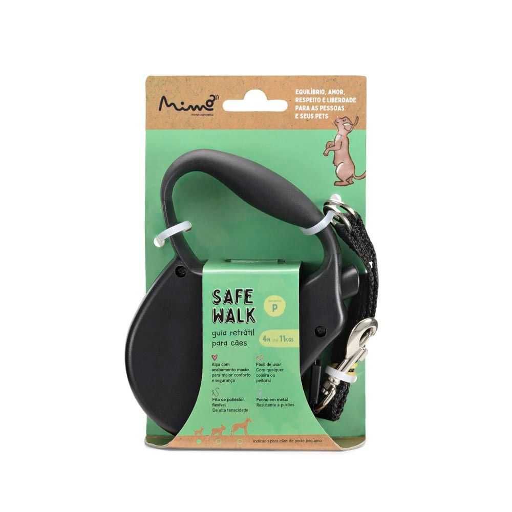 Guia Retrátil para Cães Safe Walk P Preta 4m Até 11kg PP025 MIMO na ... Guia Retrátil para Cães Safe Walk P Preta 4m Até 11kg PP025 MIMO na ...